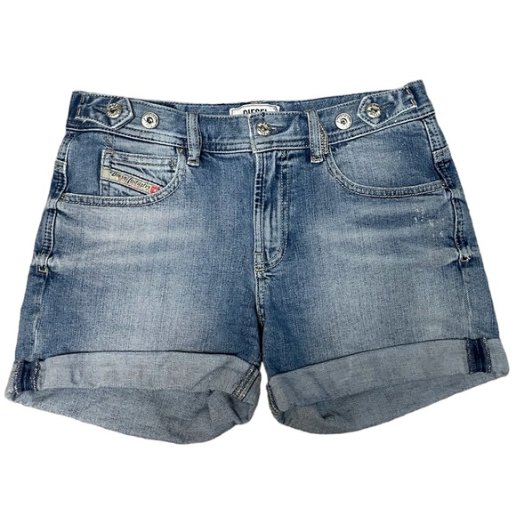 Diesel | Shorts | Diesel Ladies Cuffed Denim Shorts Sz 24 | Poshmark